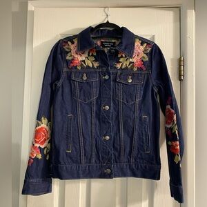 Johnny Was | Jackets & Coats | Nwt Johnny Was Floral Denim Jacket ...